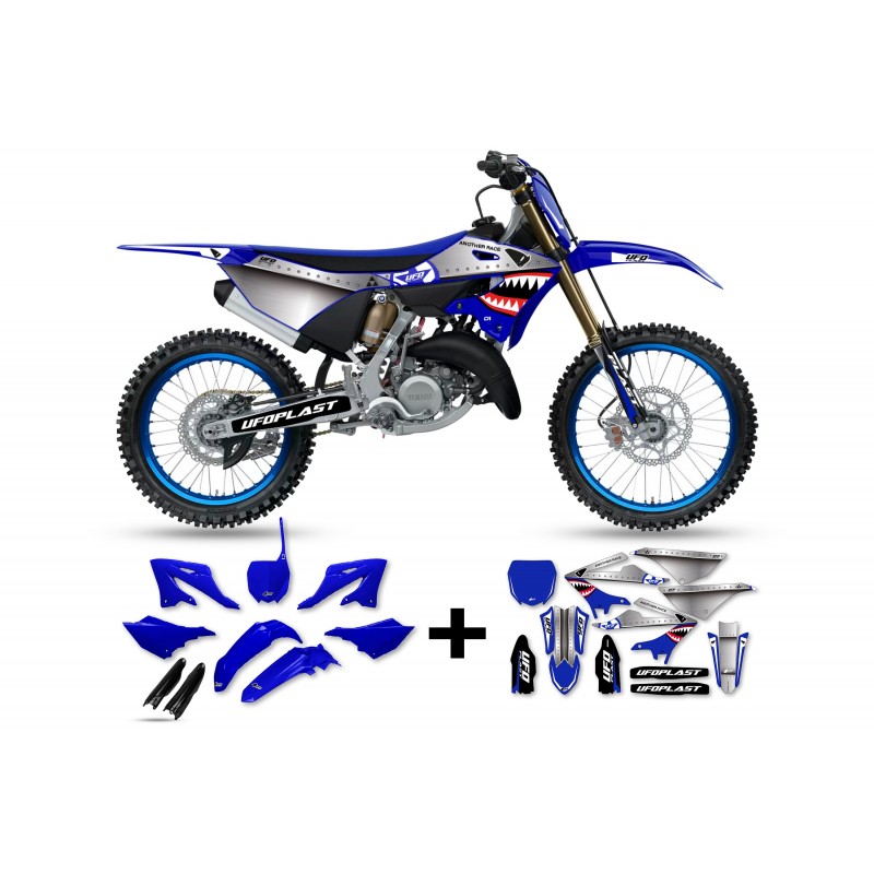 Ufo Plastic + Sticker Kit Thunder Yamaha Yz 250 (2022-2023) Colour ...