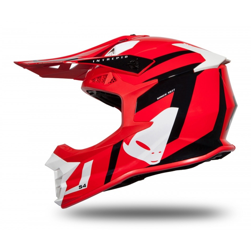 Casco Ufo Intrepid Color Rojo / Negro He172