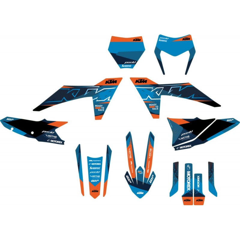 Ktm Sx 125 (2023-2025) Neptune Blue Style Decal Kit A47008990000