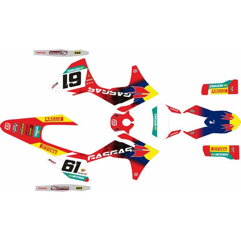 Complete Rr Graphics Gas Gas Ec / Ec-F (2024) Jorge Prado Yellow / Red ...