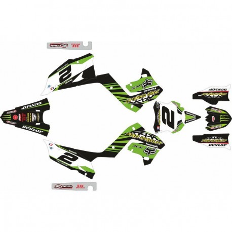 Complete Decal Kit Polisport Kawasaki Kx 125 / 250 (2003-2008 ...