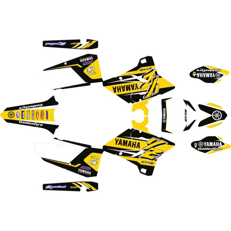 Complete Rr Graphics Decal Kit Yamaha Yz 125 / 250 (2015-2021) Retro ...