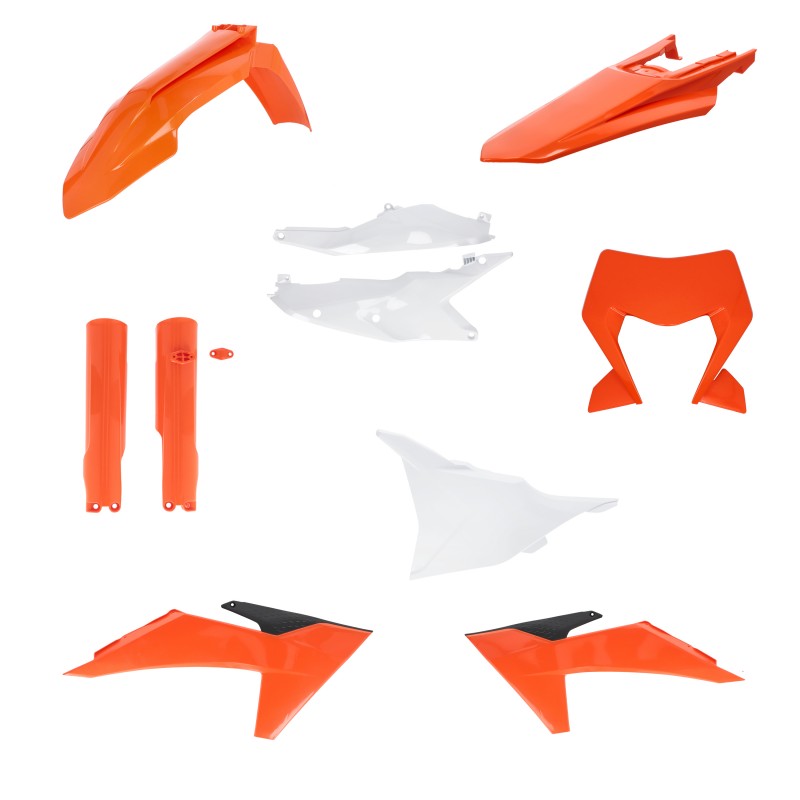 Acerbis Plastics Full Kit Ktm Exc-F 500 (2024-2026) Orange / Black ...