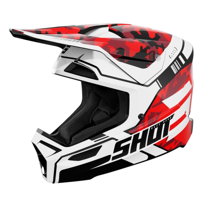Shot Furious Flash Bright Red Color Helmet A05-21Oc-B03