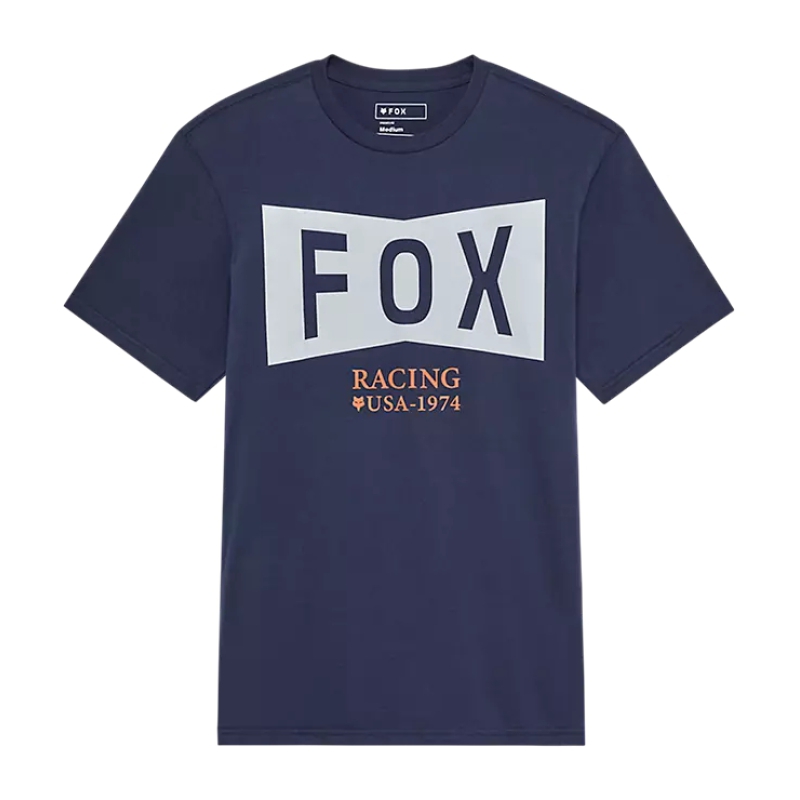 Fox Typeface Premium Dark Blue T-Shirt 36457-329-X