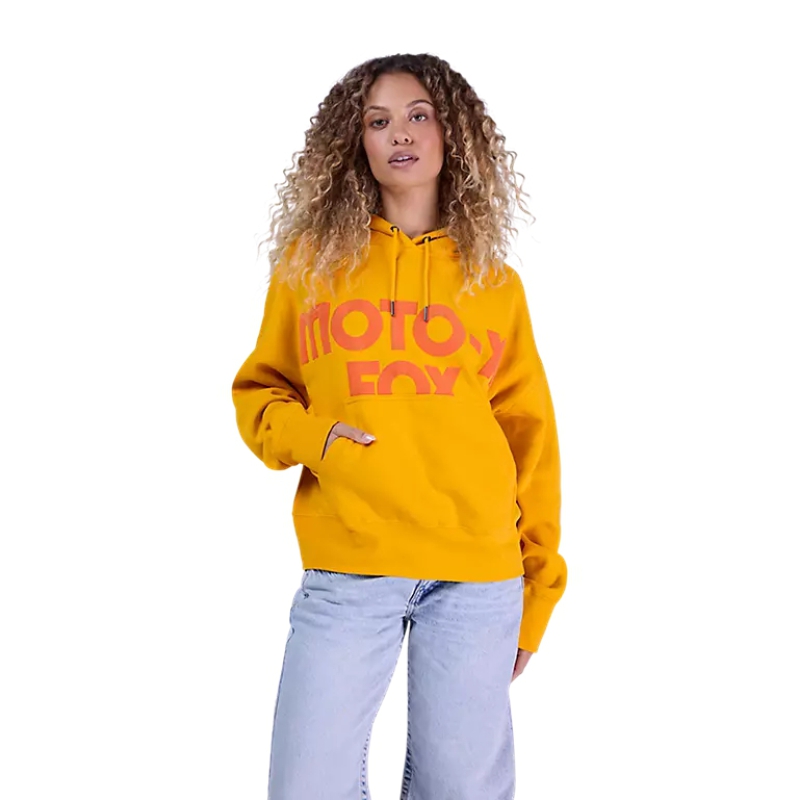 Fox Women's Moto-X Oversized Mustard Yellow Sweatshirt 32829-440