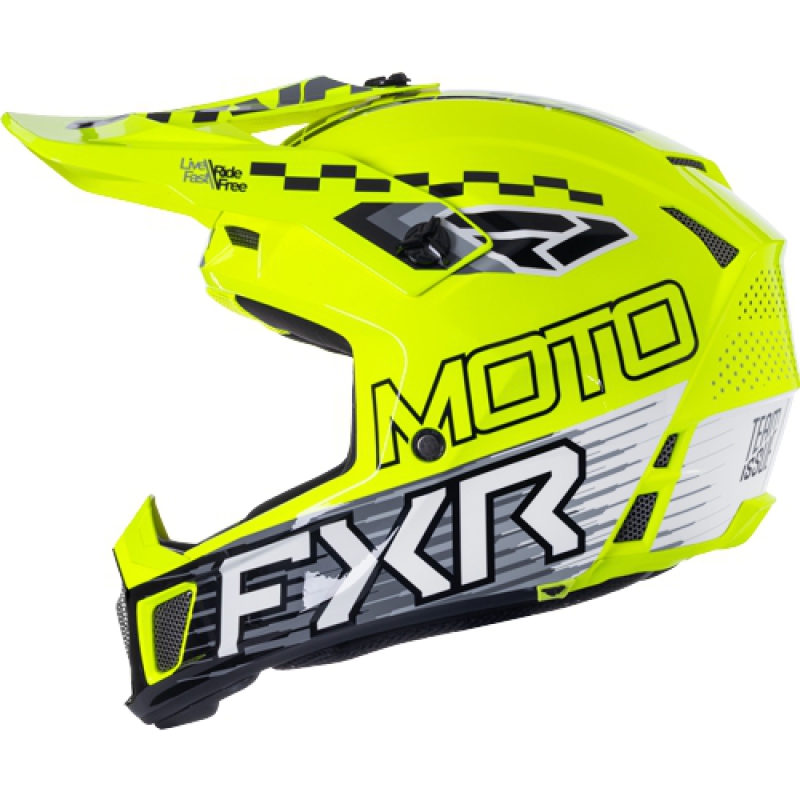 Fxr Clutch Race Div Mx Helmet Fluorescent Yellow 260619-6500