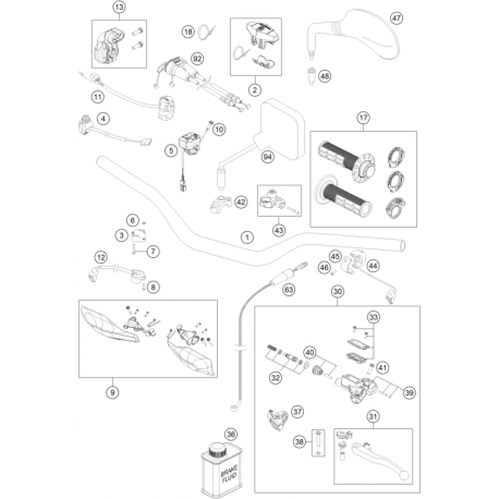 Ref. 13 - Throttle Control Casing Cpl. 79002010125