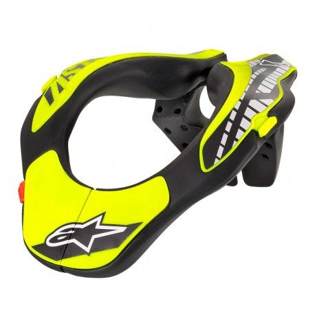 Collarín Infantil Alpinestars Color Negro / Amarillo Fluor 27070113