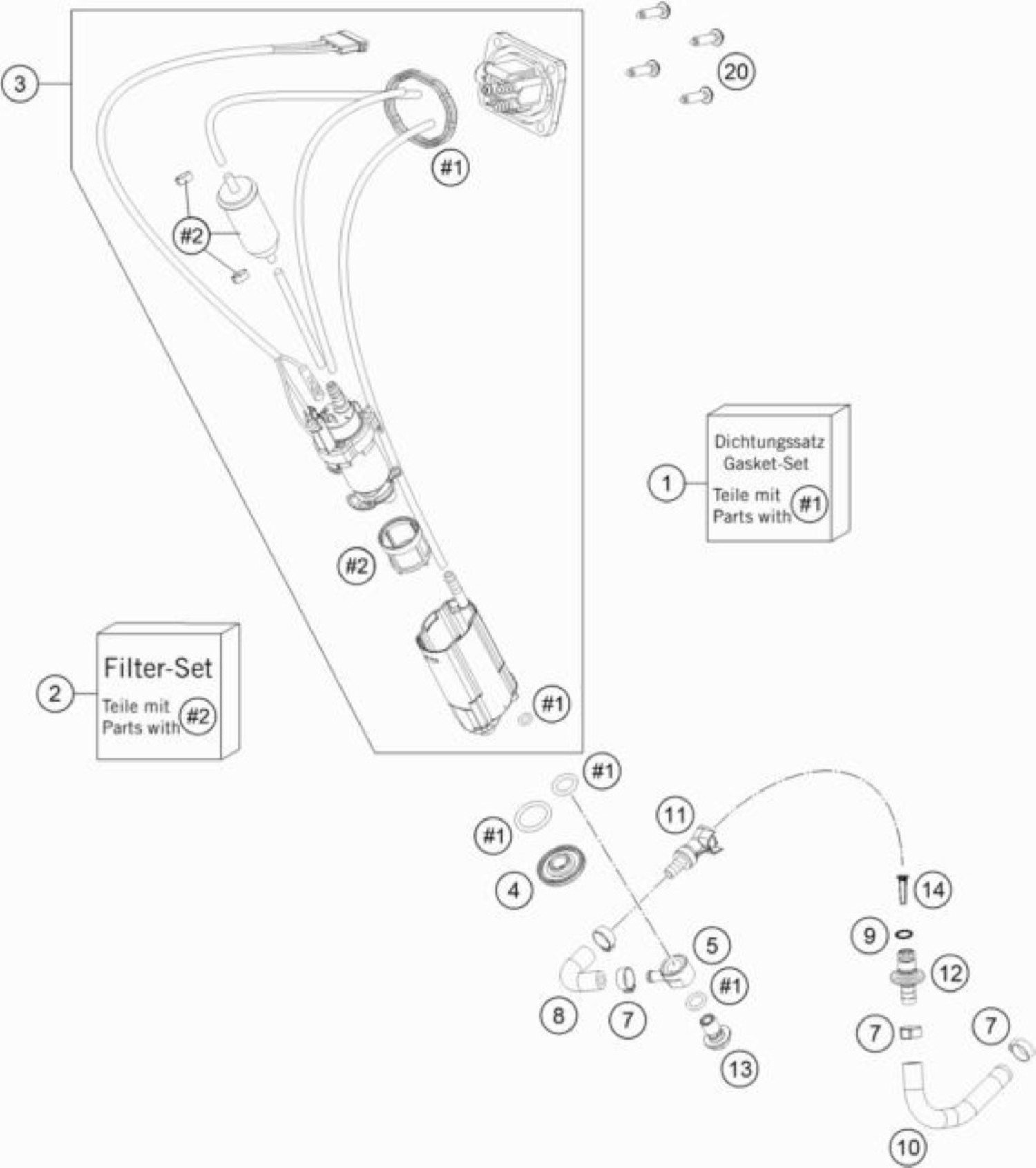 Fuel Pump Husqvarna Fe450 2017 - Motocrosscenter: Dirt Bikes, Enduro ...